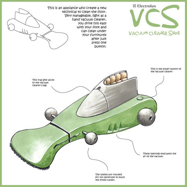 Vacuum cleaner shoe | designboom.com