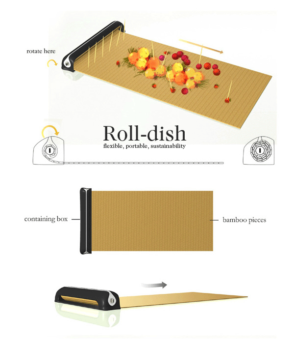 roll dish | designboom.com