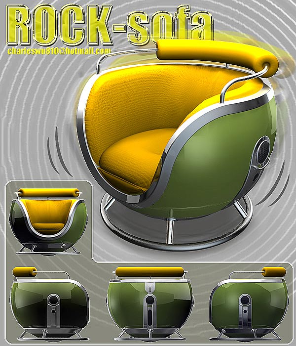 rock sofa | designboom.com