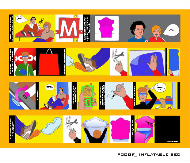 pooof_inflatable bed | designboom.com