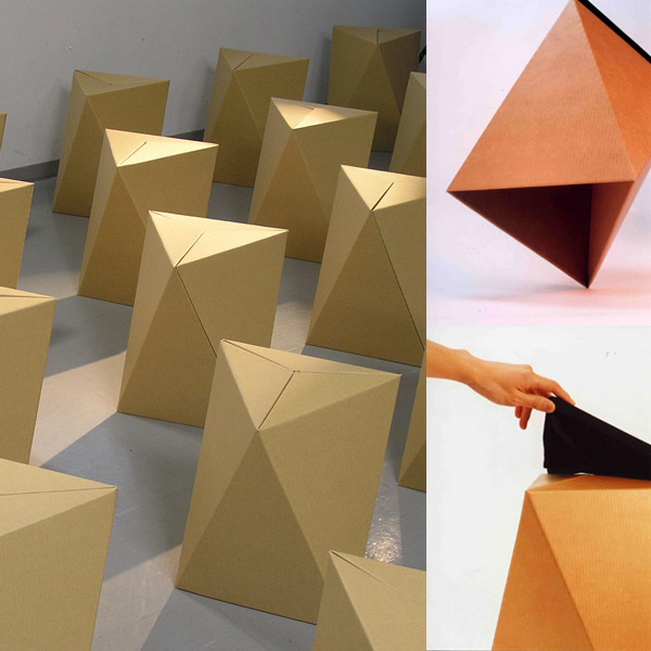 Twister Origami stool kit | designboom.com