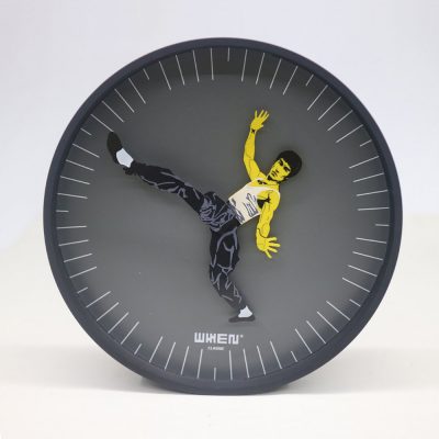 Kung fu time clock shows a classic image of chinese martial arts ...