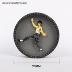 Kung fu time clock shows a classic image of chinese martial arts ...