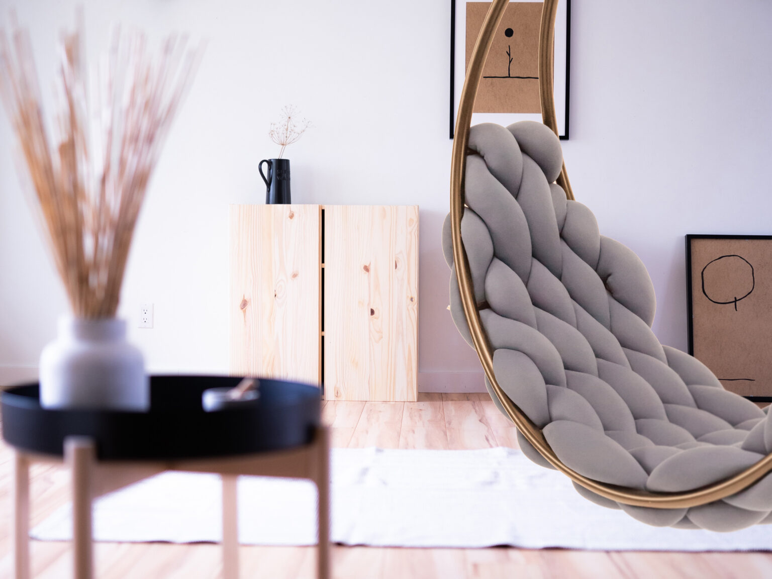 SWING PLAIT: Vibrant Interior Swing by Iwona Kosicka and Wood'n Wool Collaboration. | designboom ...