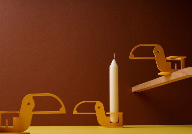 Flying Candle: A romantic firebird candle holder with an origami ...