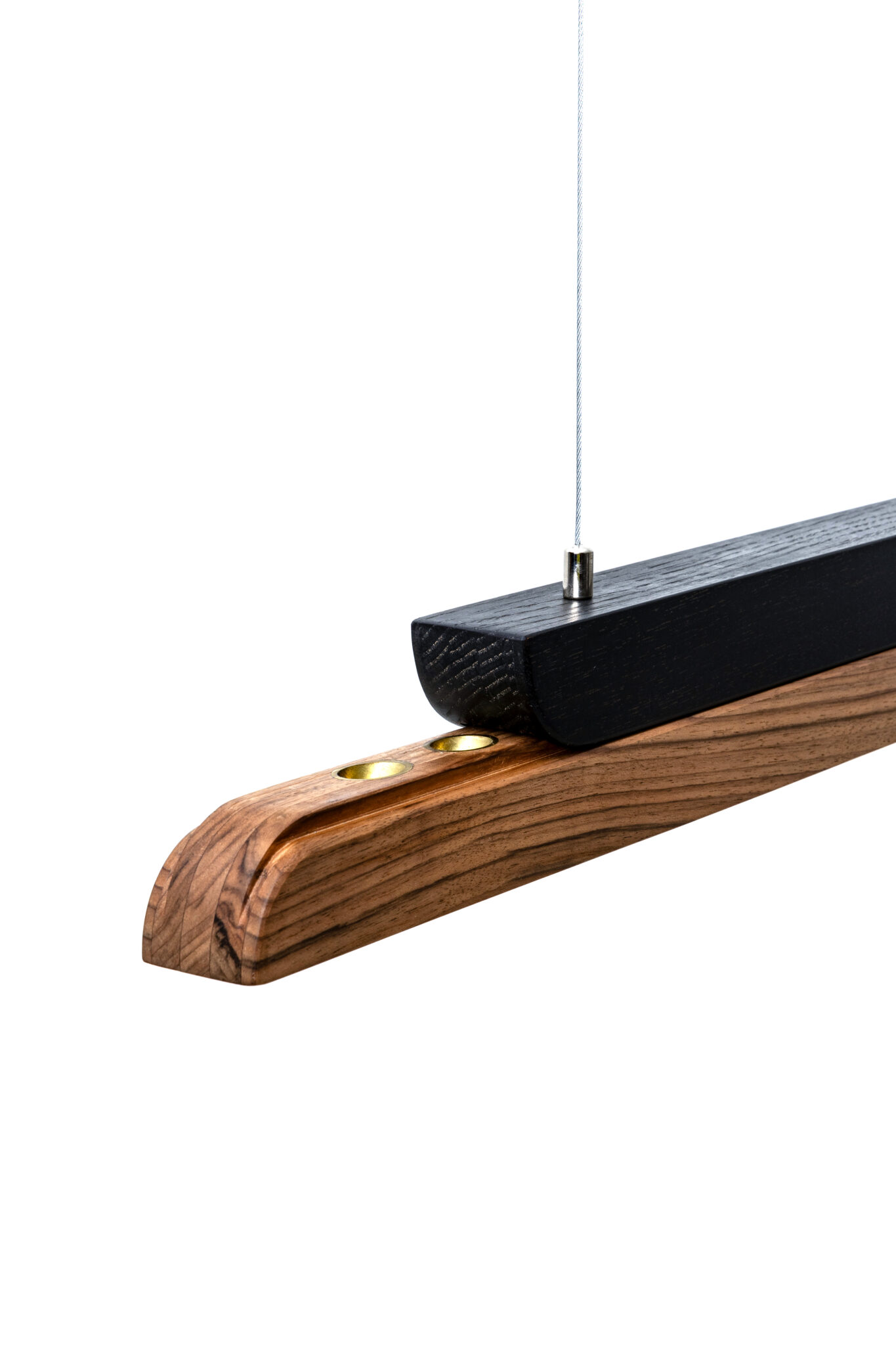 MOONO Sliding Lighting – Sculptural Oak & Walnut Light with Adjustable ...