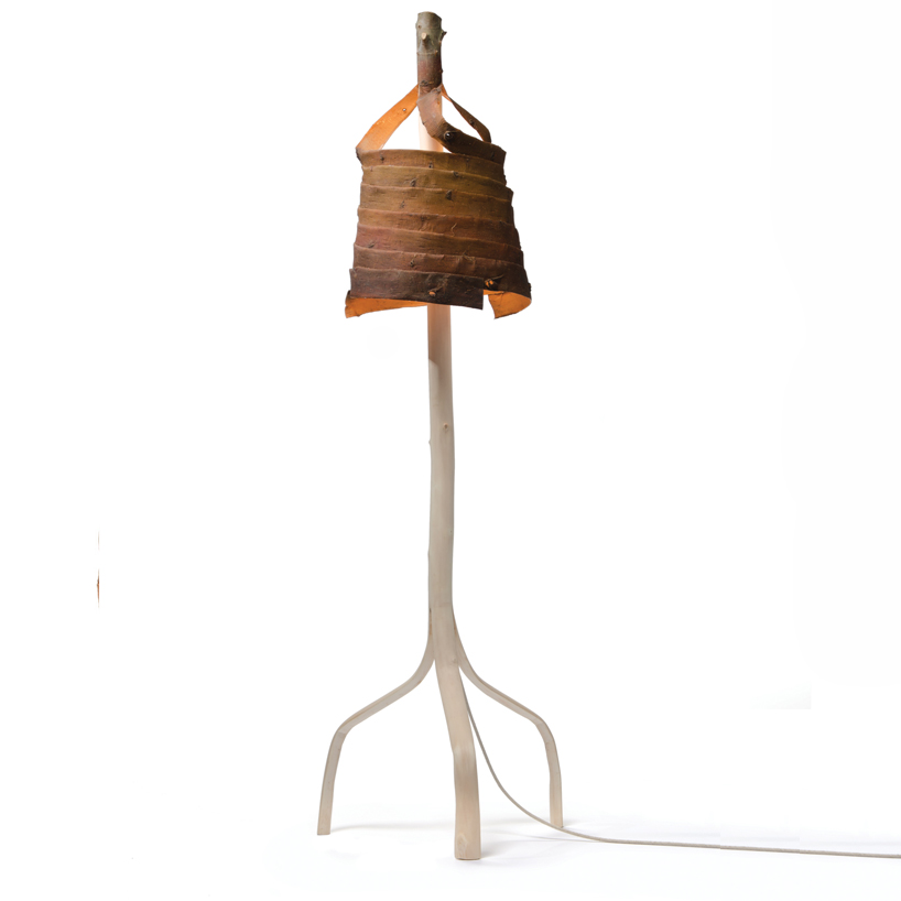 stripped lamp | designboom.com