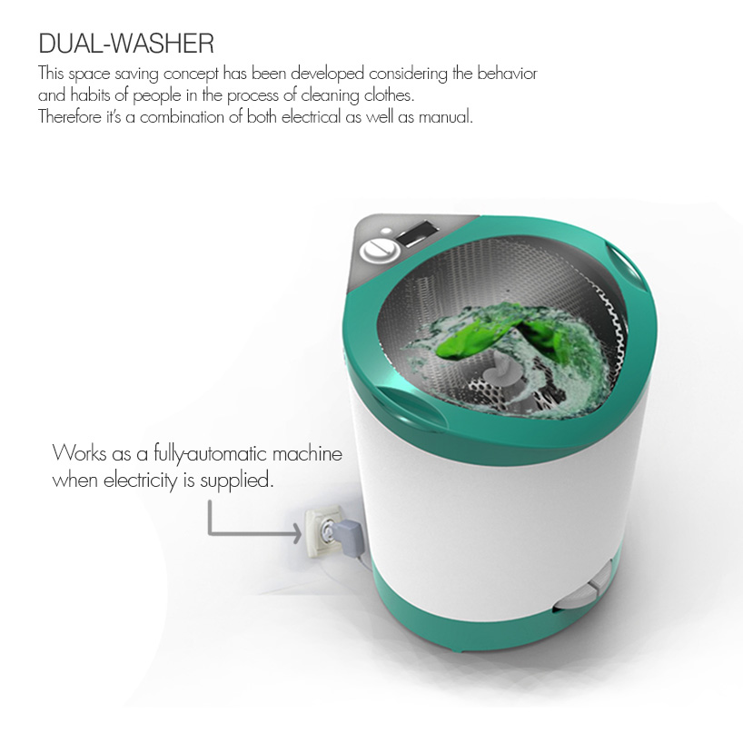 dual washer | designboom.com