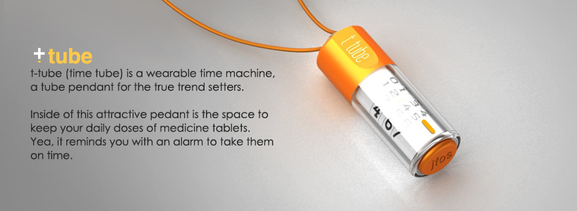 time tube medicated pendant | designboom.com