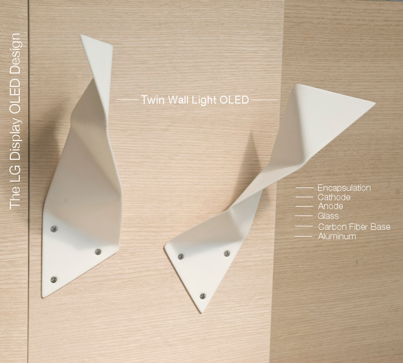 The FORMA wall OLED light fixtures | designboom.com
