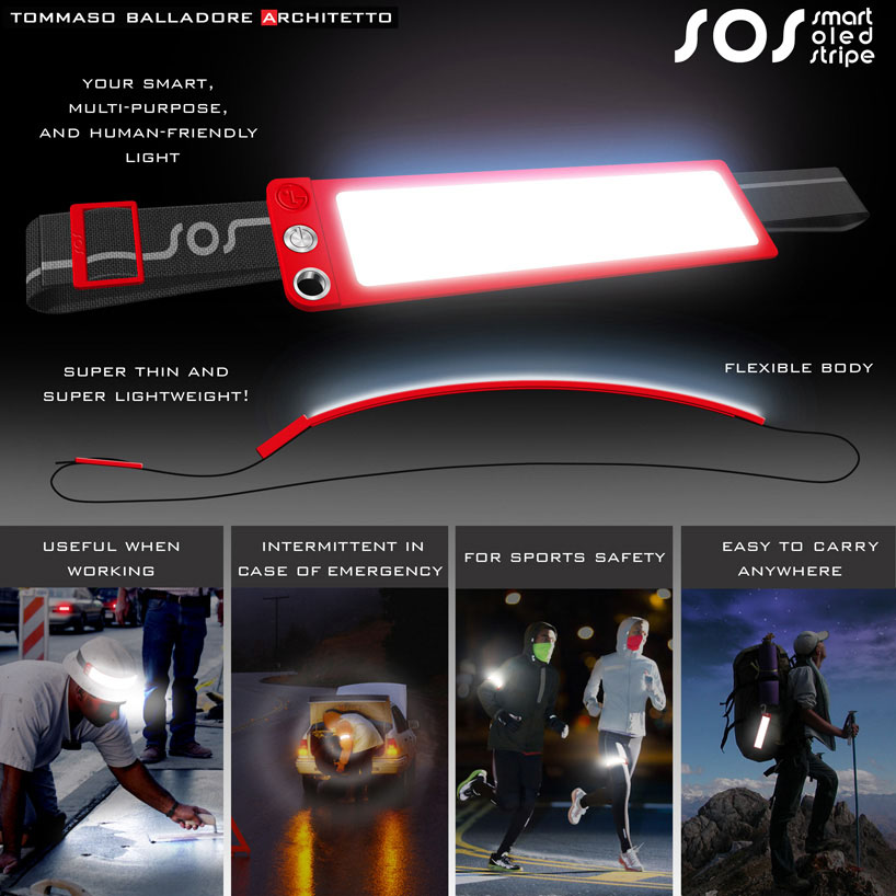 sos smart oled stripe | designboom.com