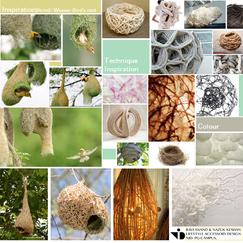 weaver bird nest lamp | designboom.com