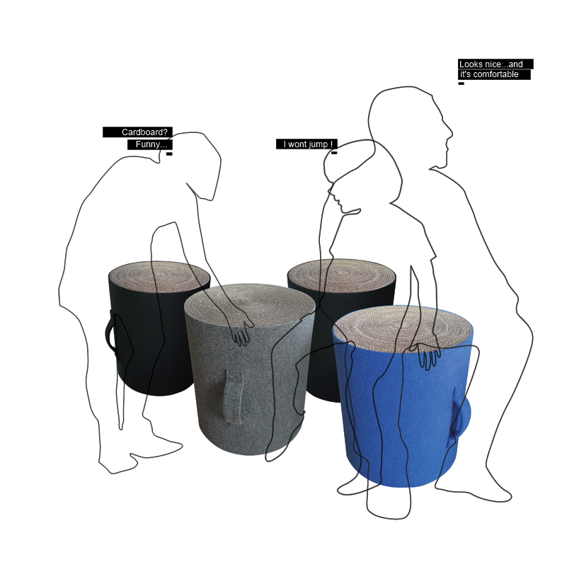 maki stool | designboom.com