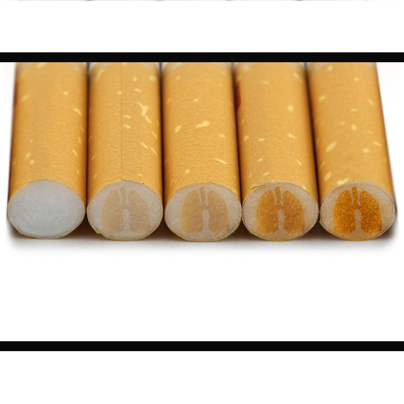 warning cigarette filter | designboom.com