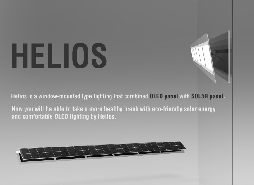 Helios, Solar energy OLED lighting | designboom.com