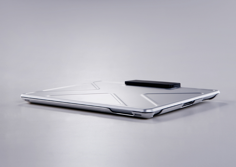 tank anti shock aluminum iPad case by andrea ponti