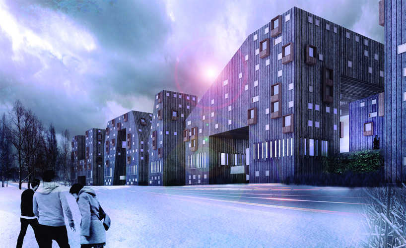 ooiio architecture connects kupio in development over railway