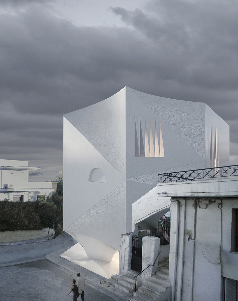 H50 apartment block by 314 architecture studio exposes raw marble ...