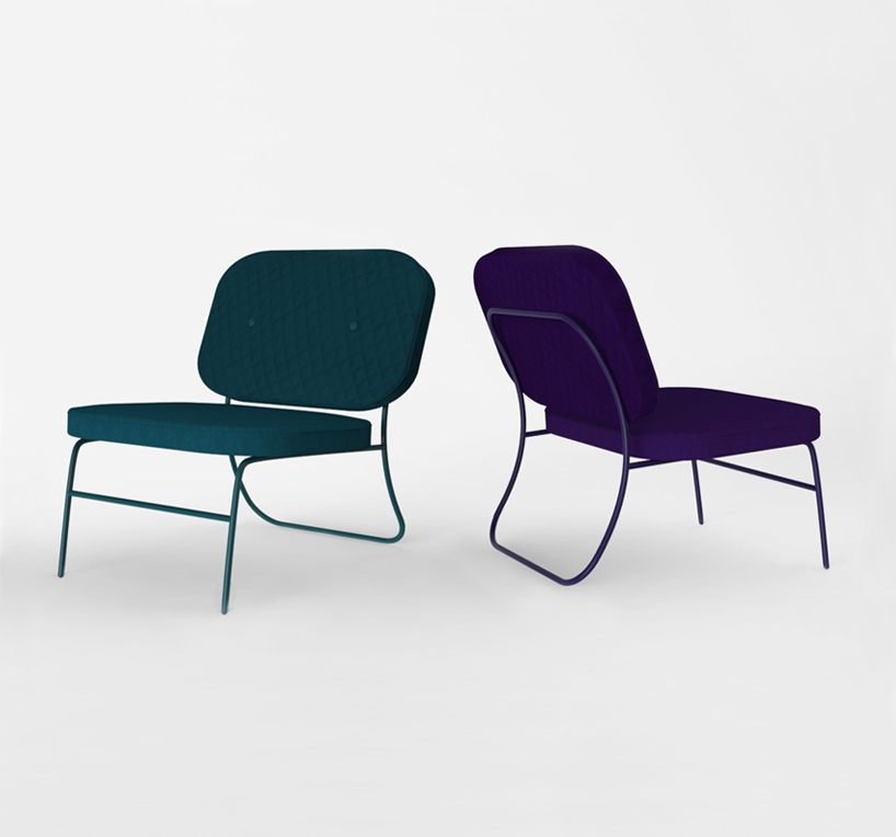 cyan lounge chair by phillip jividen