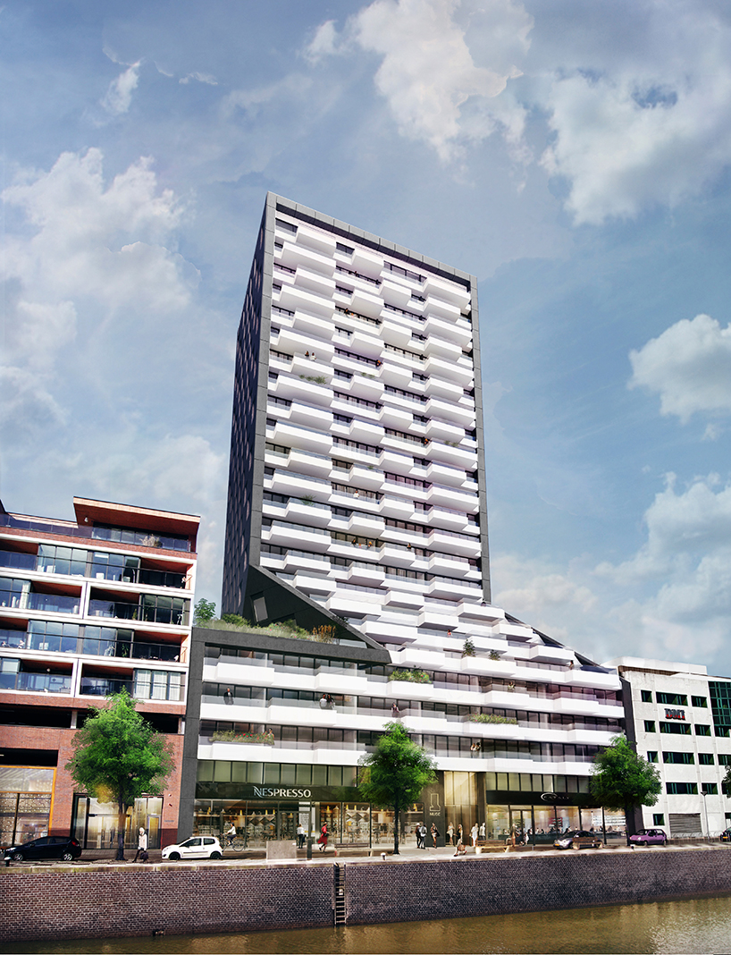 barcode architects unveil the muse tower in rotterdam