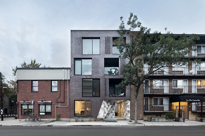 ADHOC's la géode in montreal includes a courtyard for housing ...