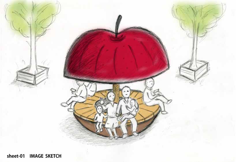 Apple Bench | designboom.com