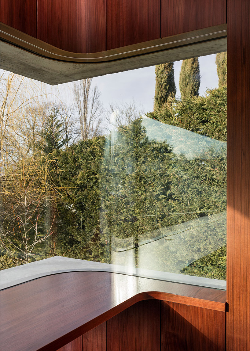 swiss cabin offers cinematic views of lake geneva through a 10 meter ...