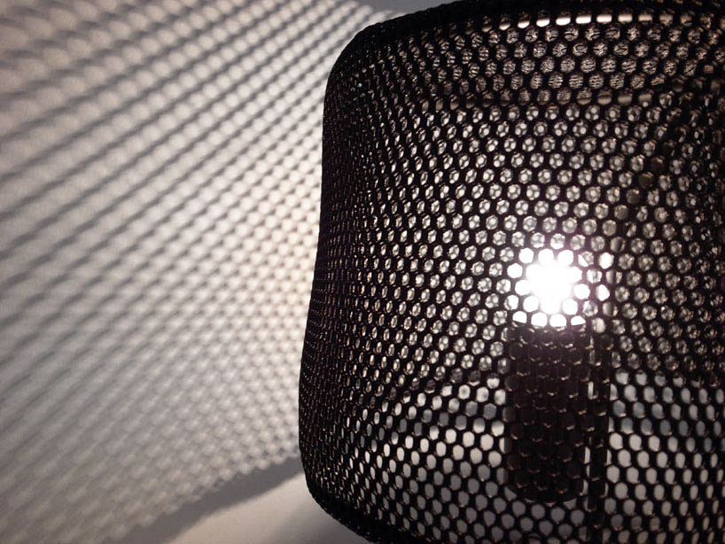 lightweight mesh lamp by hiroomi tahara
