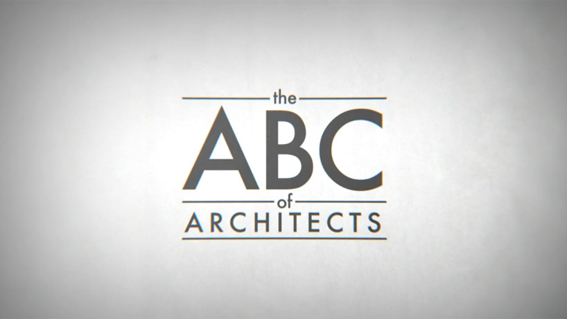 the ABC of architects animation by federico gonzalez and andrea stinga