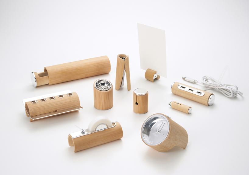 bamboo stationery set by yu jian