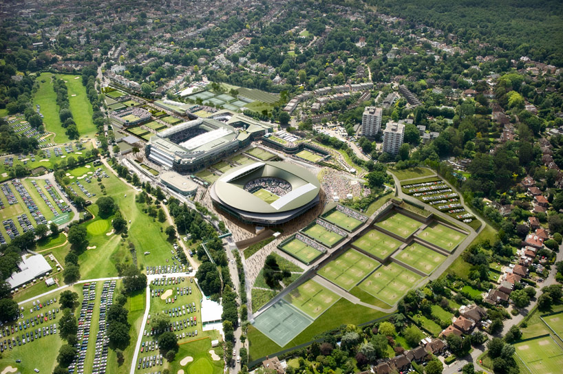 grimshaw architects unveil full wimbledon master plan