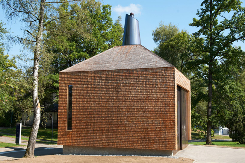 matteo thun designs fire house with carbon neutral footprint