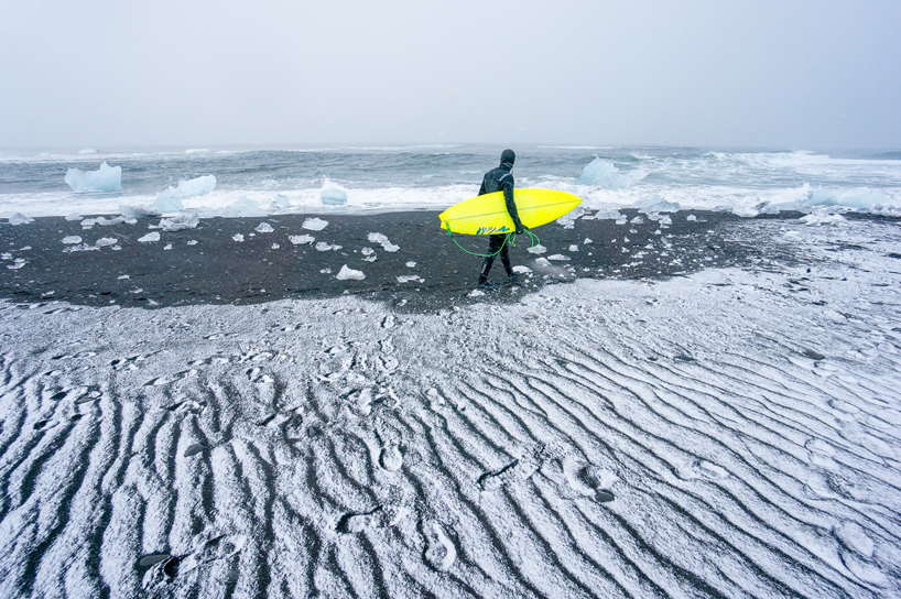 photographer shoots icelandic surfing series using solar power