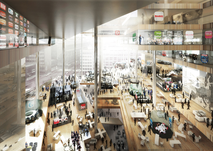 OMA structures axel springer campus around digital valley