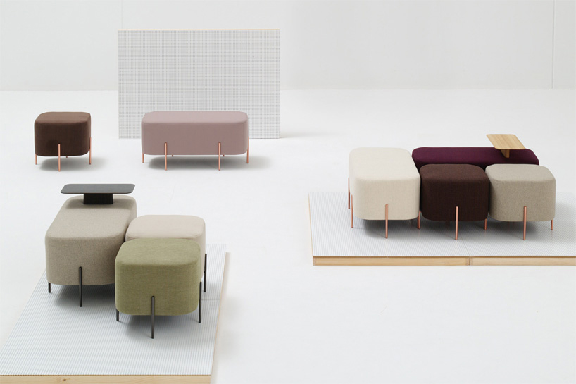 modular elephant poufs by nadadora for sancal