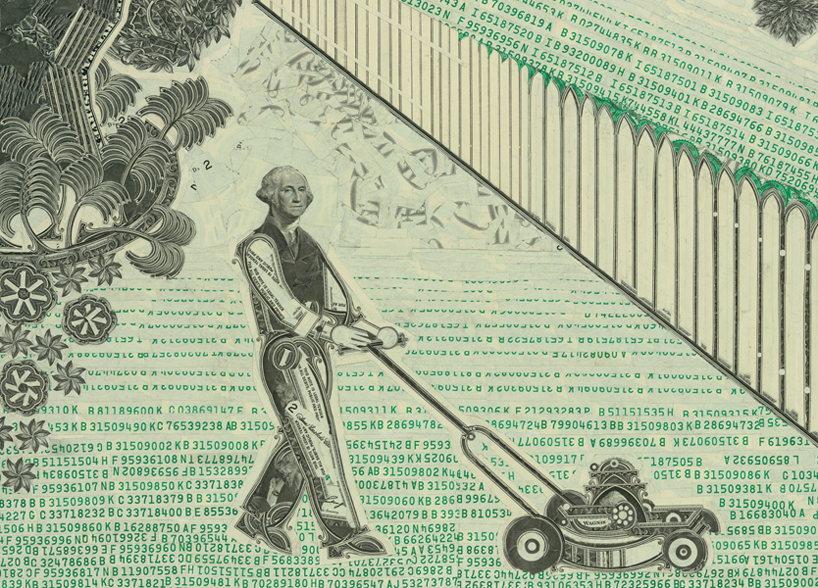 currency collages by mark wagner