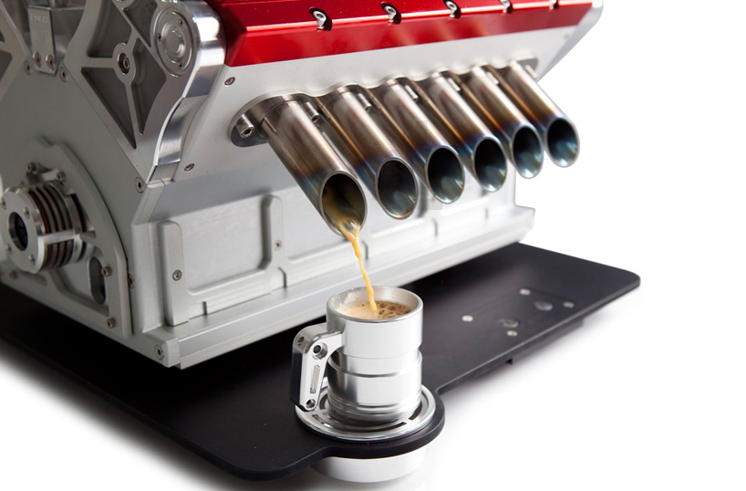 V12 espresso machine references formula one engines