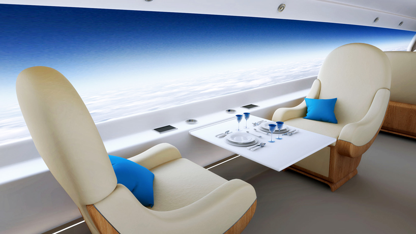 spike S-512 supersonic jet features windowless cabin for panoramic views