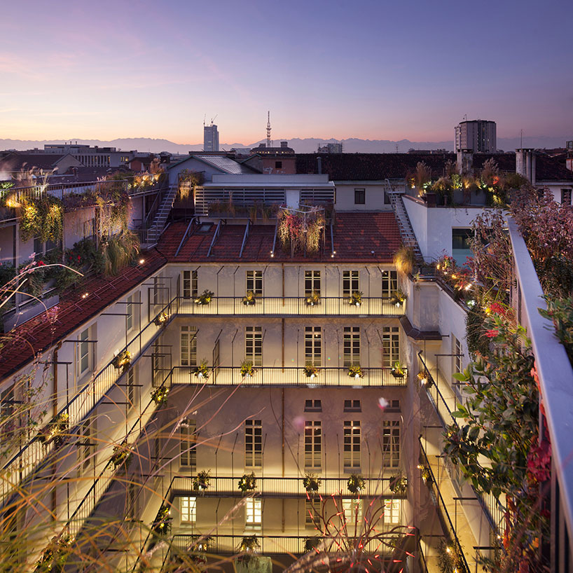 building renovates an aging palazzo into the contemporary number 6