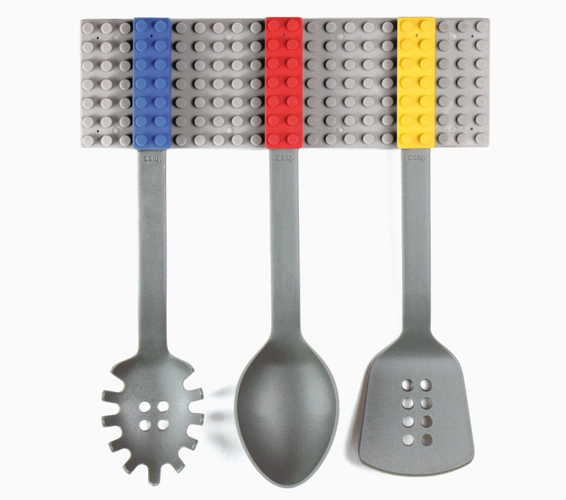 doiy cook up kitchen utensils reminiscent of toy building blocks