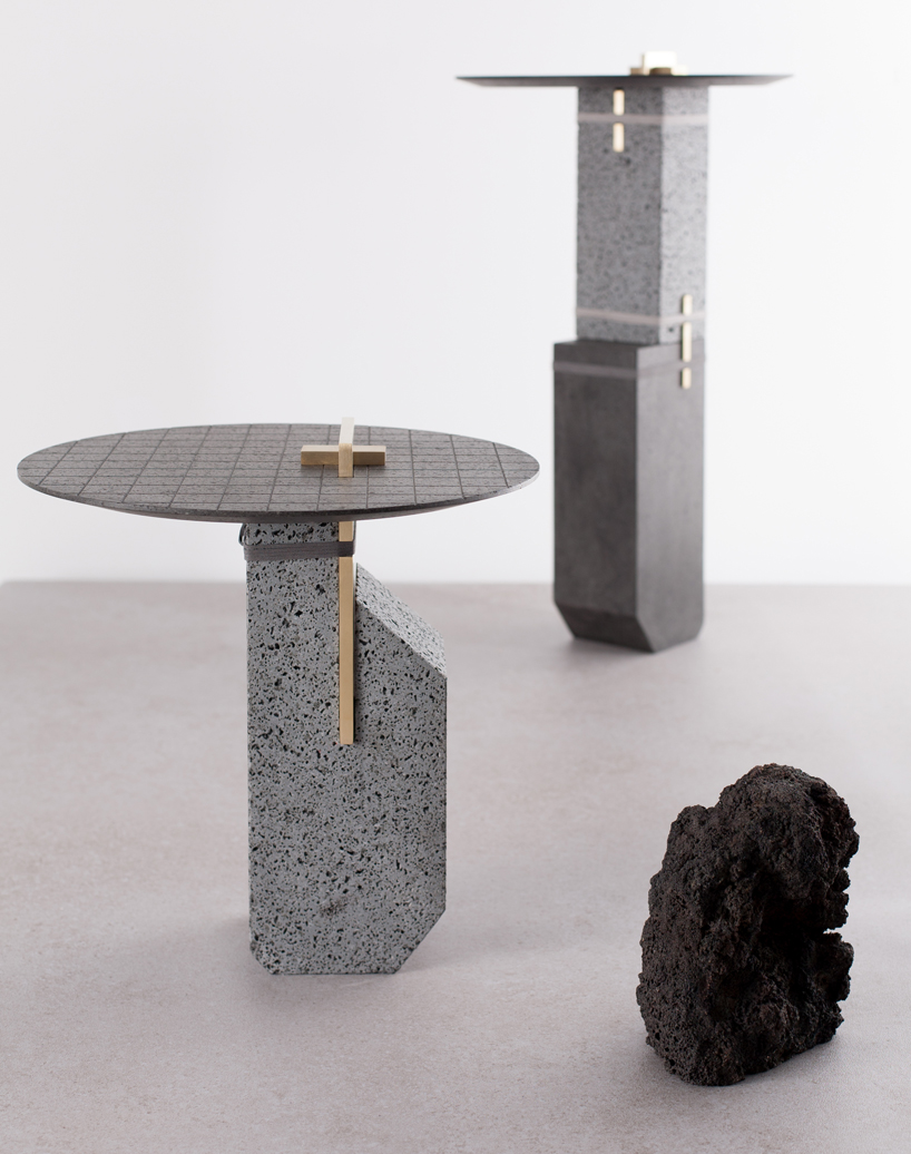 formafantasma's de natura fossilium transforms lava into furniture