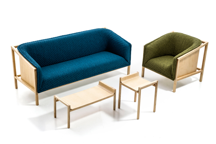 benjamin hubert exposes timber framework in prop collection for moroso