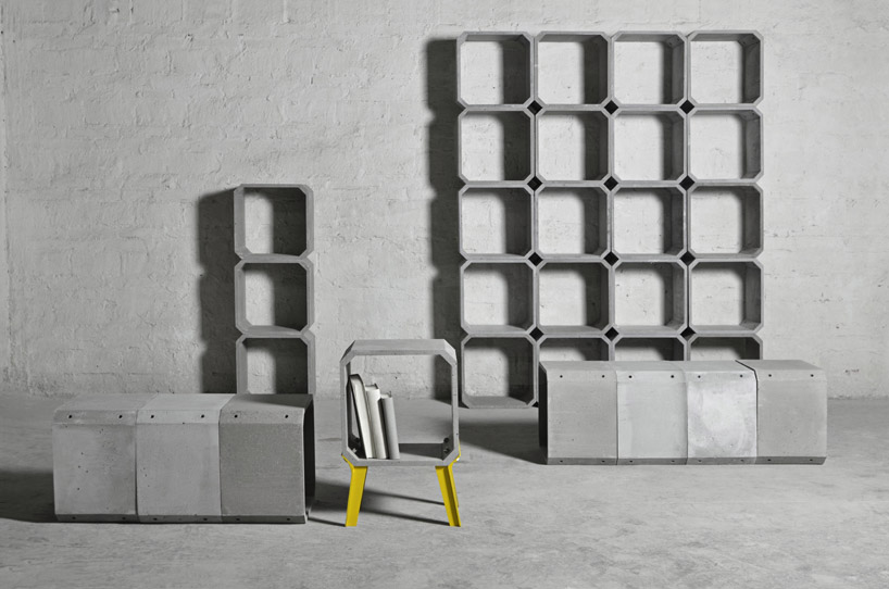 zhi and kou cement furnishings by bentu design