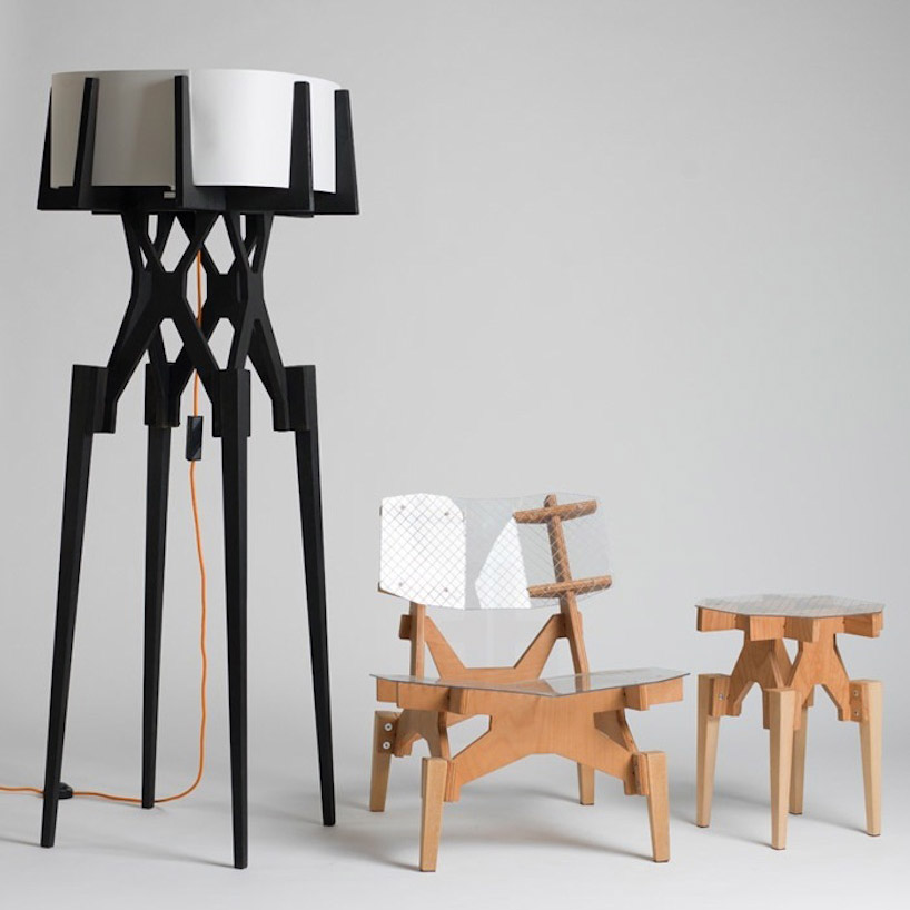 lock furniture puzzles together flat-packed lese collection