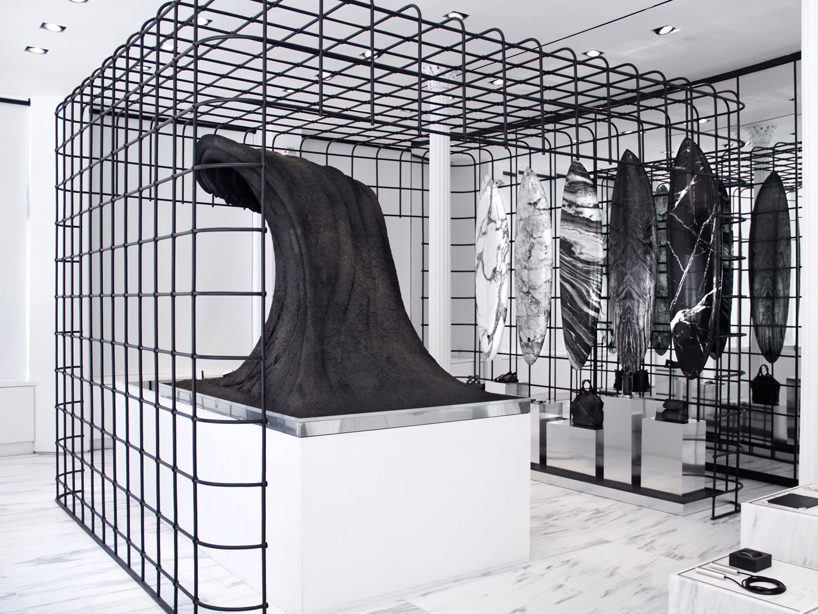 alexander wang + haydenshapes create marble surfboards for soho flagship