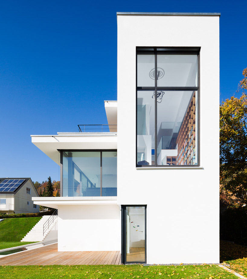 philipp architekten places study in white at the foot of the swabian alb
