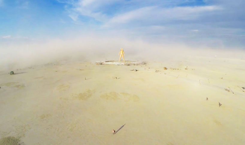 a drone's eye view of burning man 2014
