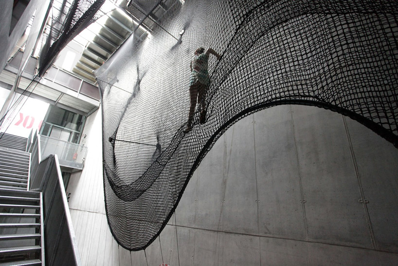 numen/for use swap staircase for an interwoven net pathway