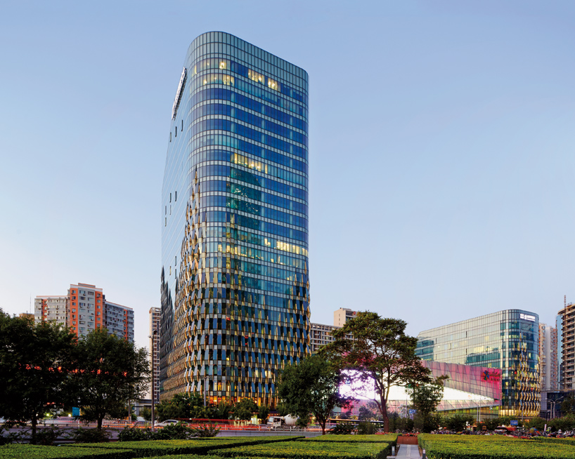 CLOU architects designs pleated mian xin cheng development in beijing