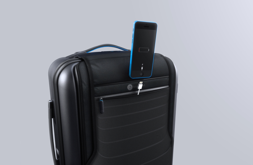 bluesmart is a smart connected carry-on suitcase with built-in battery